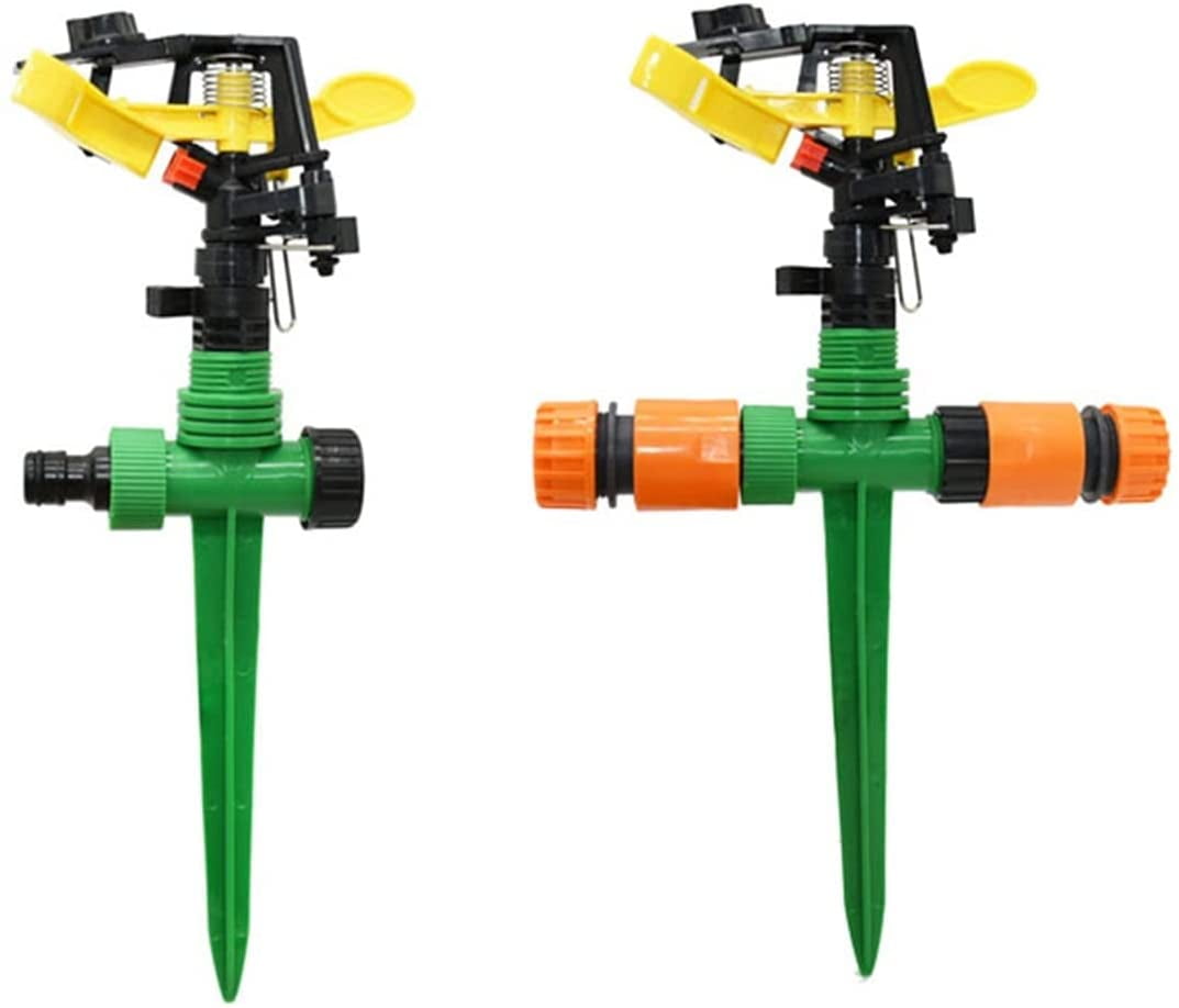 Garden Lawn Sprinkler Irrigation System Adjustable Angle Rotating ...