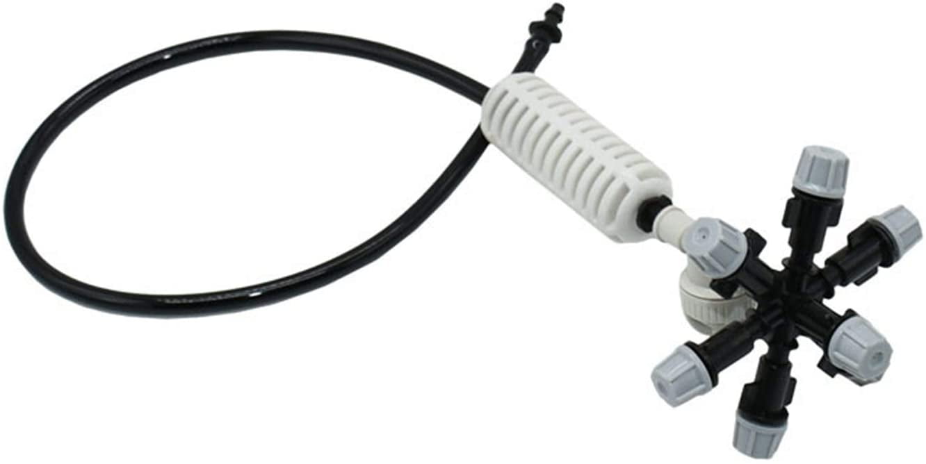 Garden Lawn Sprinkler Irrigation System Greenhouse 7-Way Hanging Fog ...