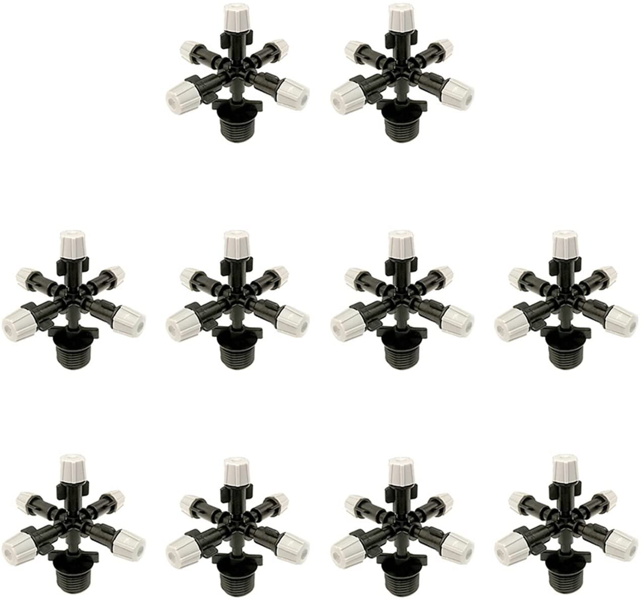 Garden Lawn Sprinkler Irrigation System Set of 10 Pieces of Five Fog ...