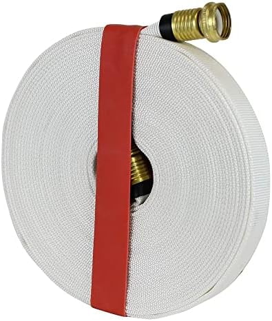 Garden Lay Flat Hose - Forestry Hose - (Garden Hose Couplings) - Service Pressure - 300 PSI (5/8 ...