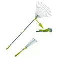 Garden Leaf Rake | 64-inch Adjustable Garden Rake | Expandable or ...
