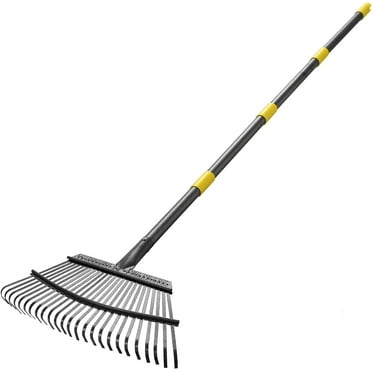 Bully Tools Landscape 18" Stone Rake with 66" Fiberglass Handle and ...
