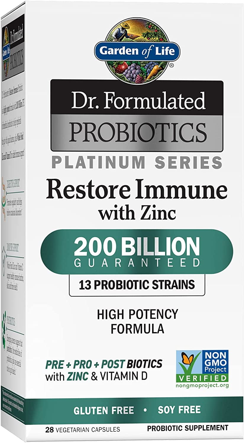 Garden of Life Dr. Formulated Probiotics Platinum Series RESTORE IMMUNE ...