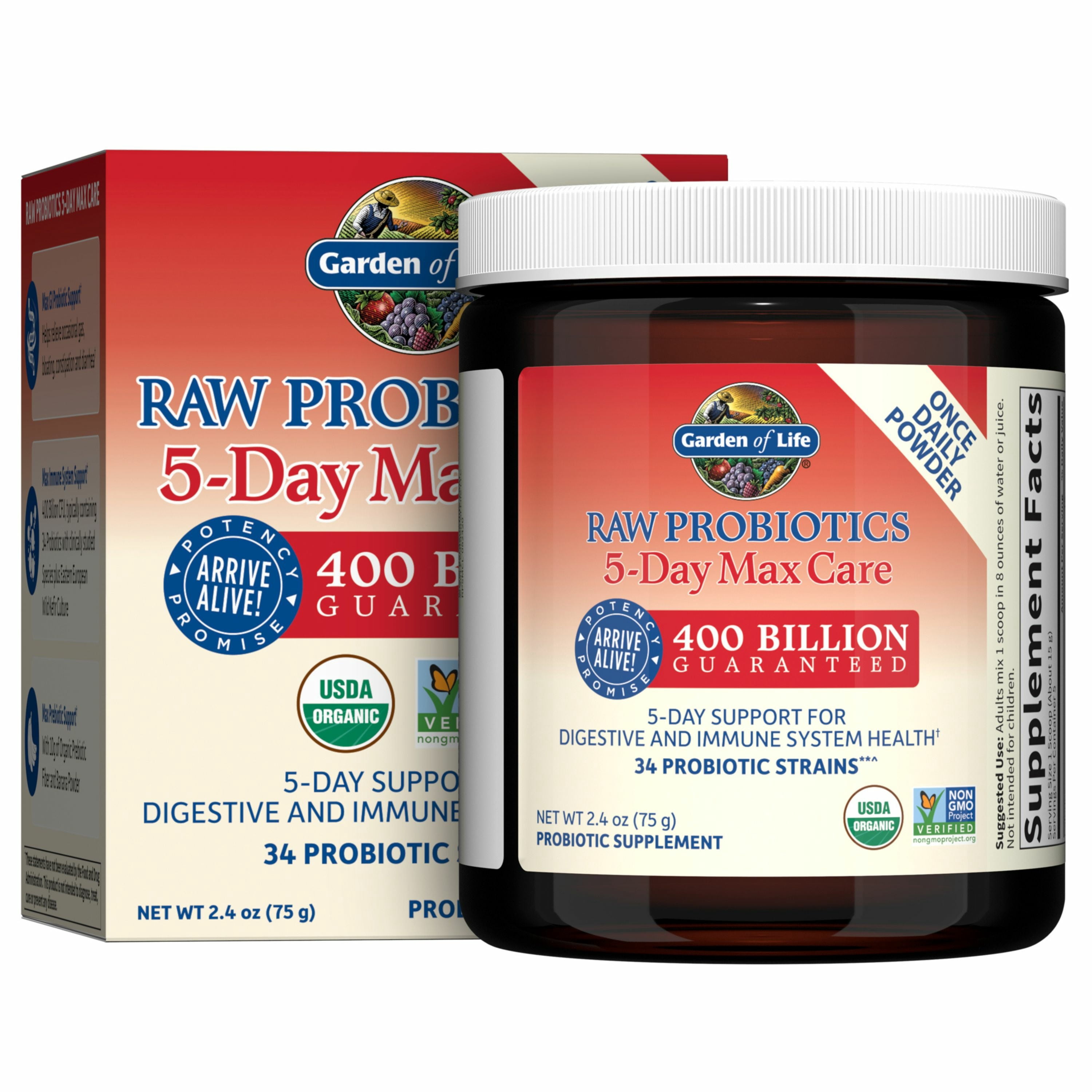 Garden of Life Ultimate Digestive Immune Formula - Raw Probiotics 5-Day ...