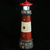 Raindrops Solar Garden Lighthouse Decoration Solar powered Resin ...