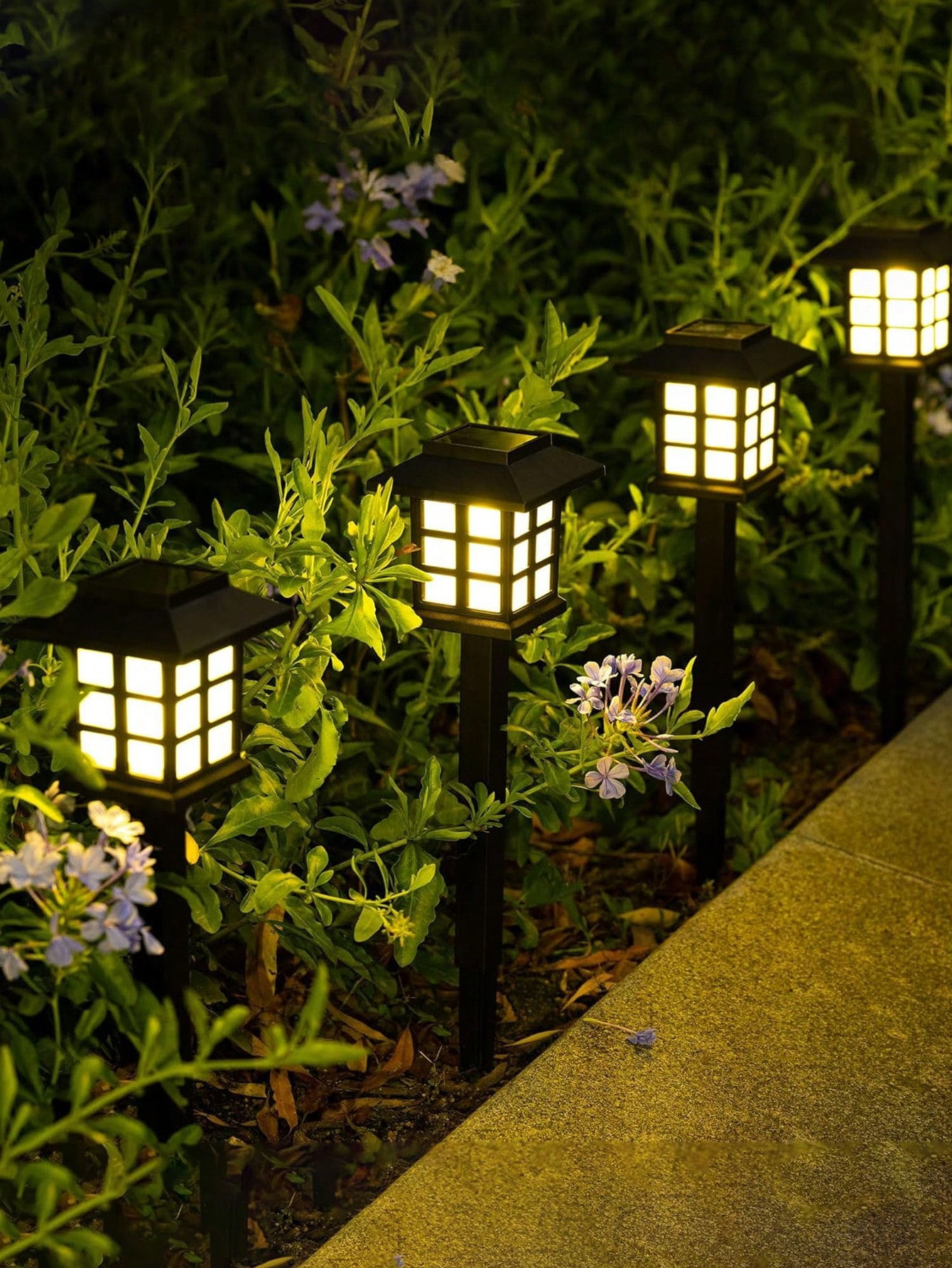 Garden Lights - Ground Plug Lights Outdoor Decorative Lights With Auto ...