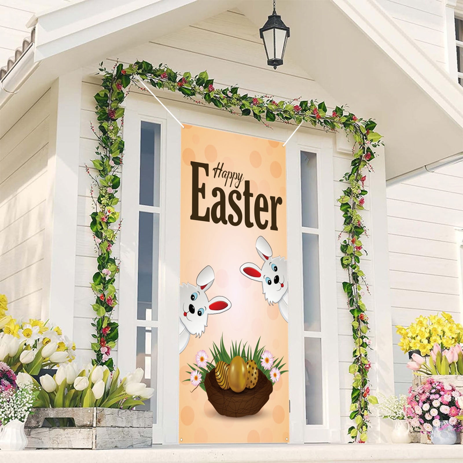 Garden Linen Banner Custom Banners And Signs for Business 4x8 Back The ...