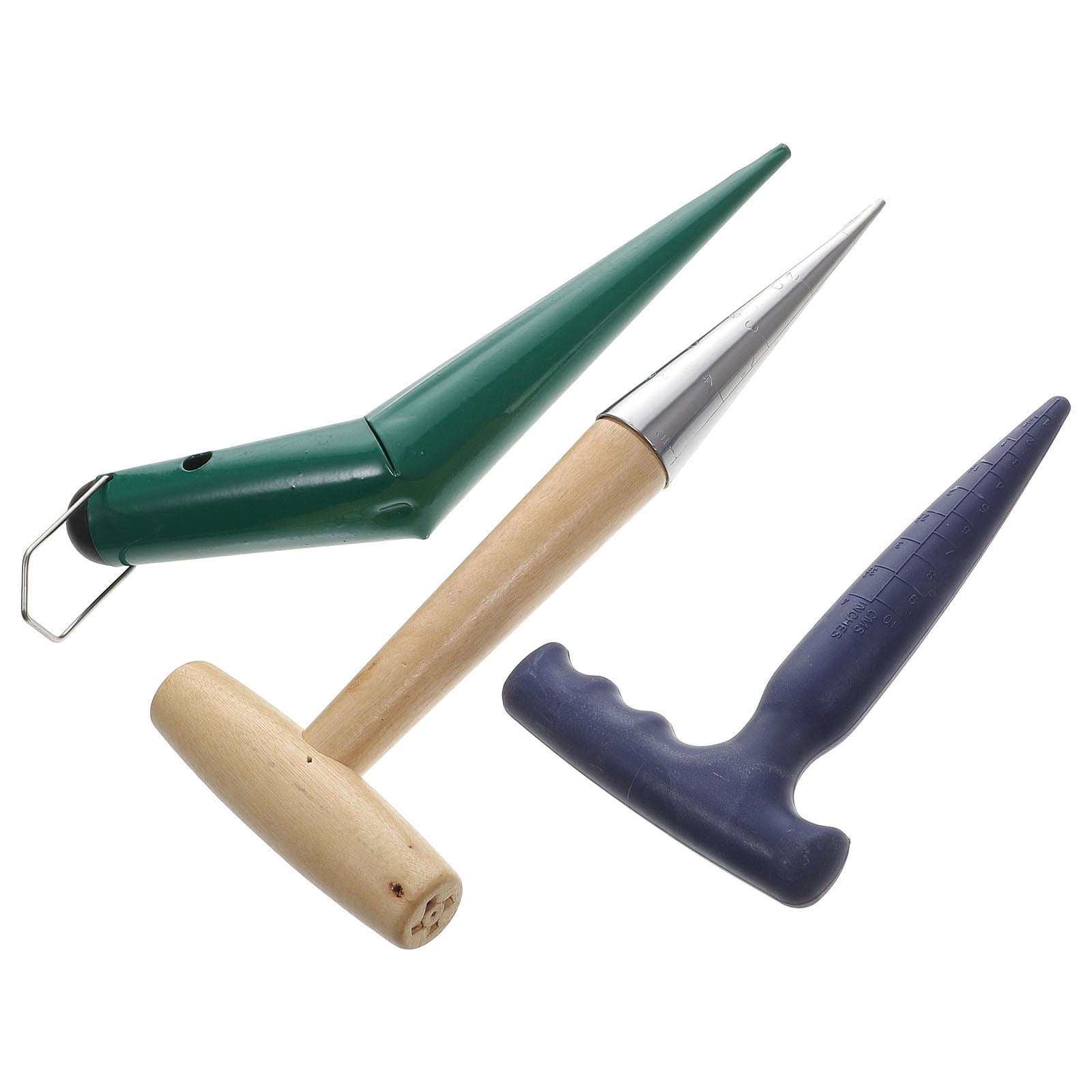 Garden Loosen Soil Tools Wood Hand Dibber Dispenser Punch Man - Walmart.com