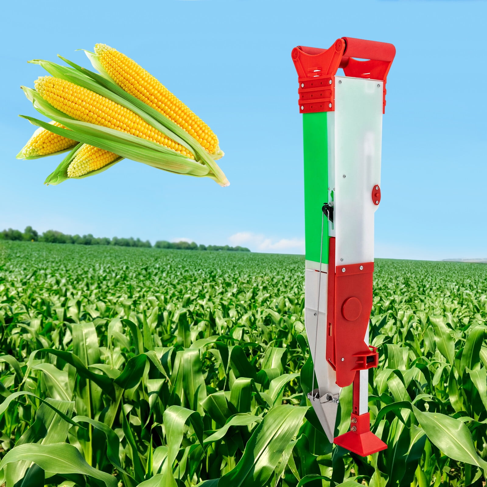 Garden Manual Seeder, Depth-Adjustable Fertilizer Applicator, Handheld ...