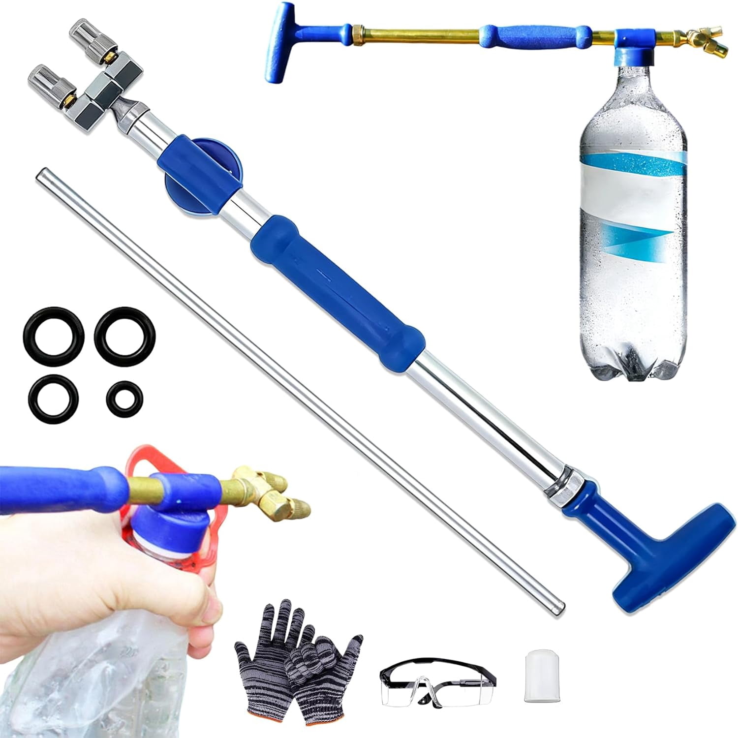 Garden Manual Sprayer, Double Head Manual Push-Pull Pump Garden Spray ...