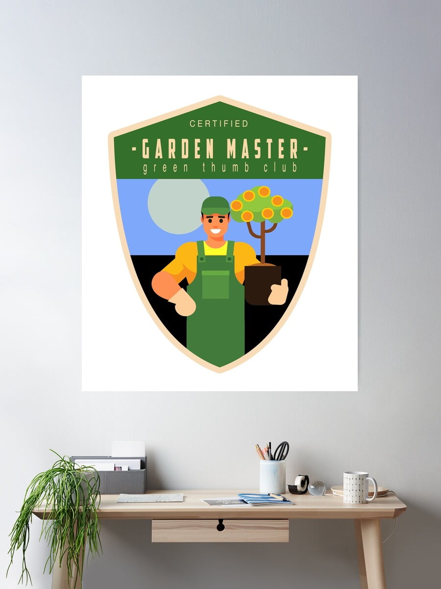 Garden Master Gardening Poster Wall Art, Modern Wall Decor For Living Room Bedroom, 8x12 ...