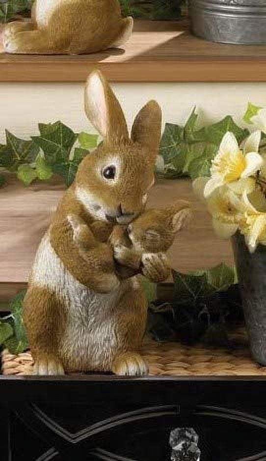 Garden Masterpiece: Baby Rabbit Garden Ornament with Mom - Exquisite ...