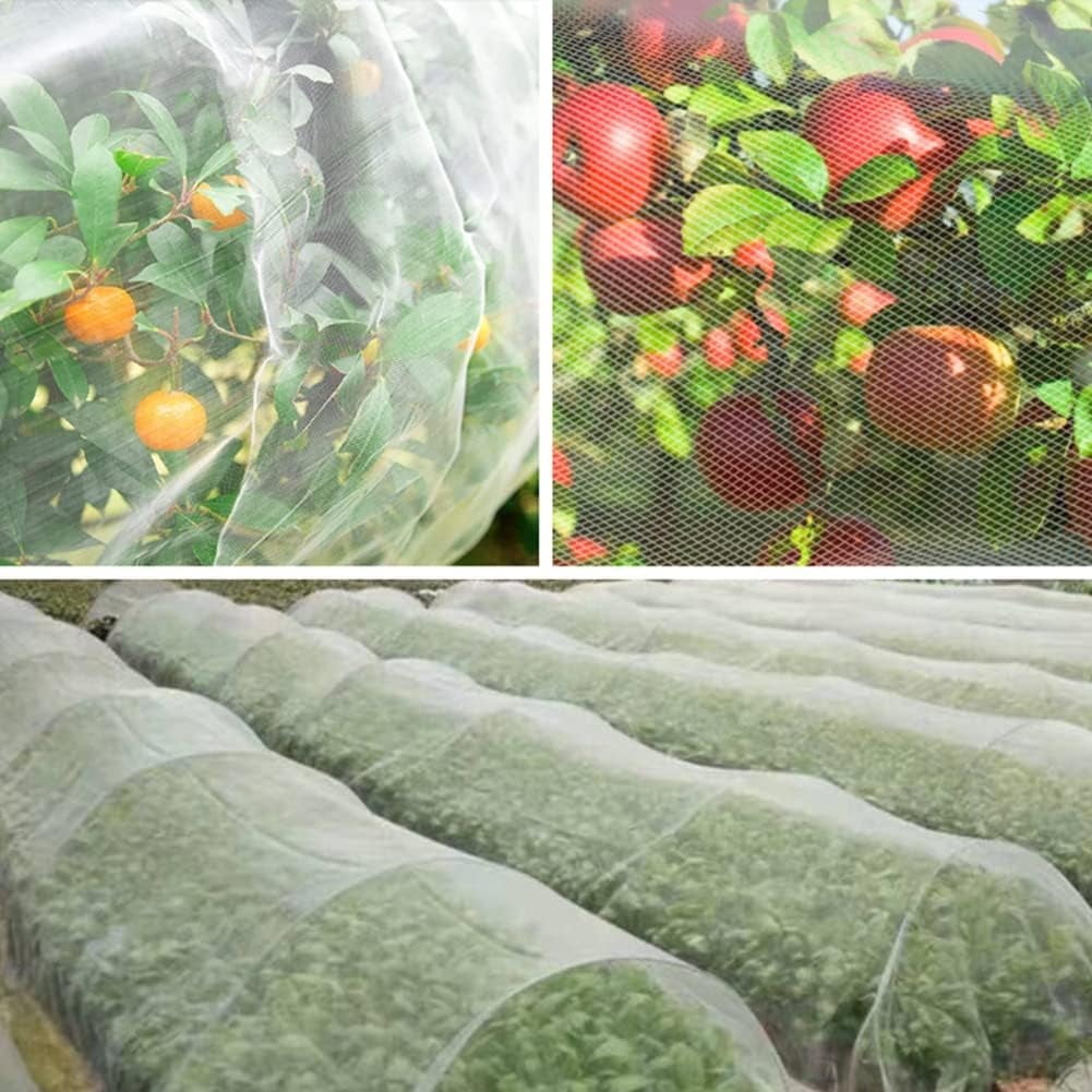Garden Mesh Netting Barrier, 10 x 20ft Ultra Fine Insect Bug Netting ...