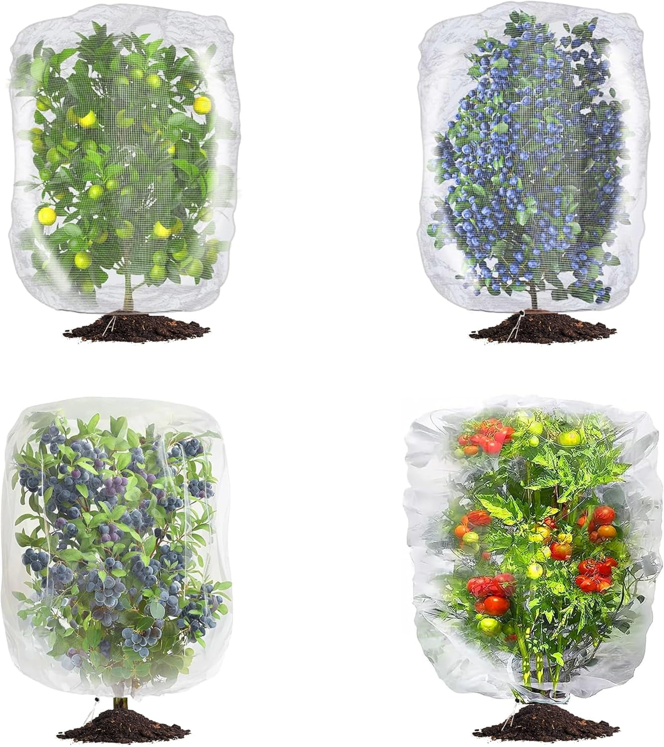 Garden Mesh Netting with Drawstring,Plants Cover Protection from Anti ...