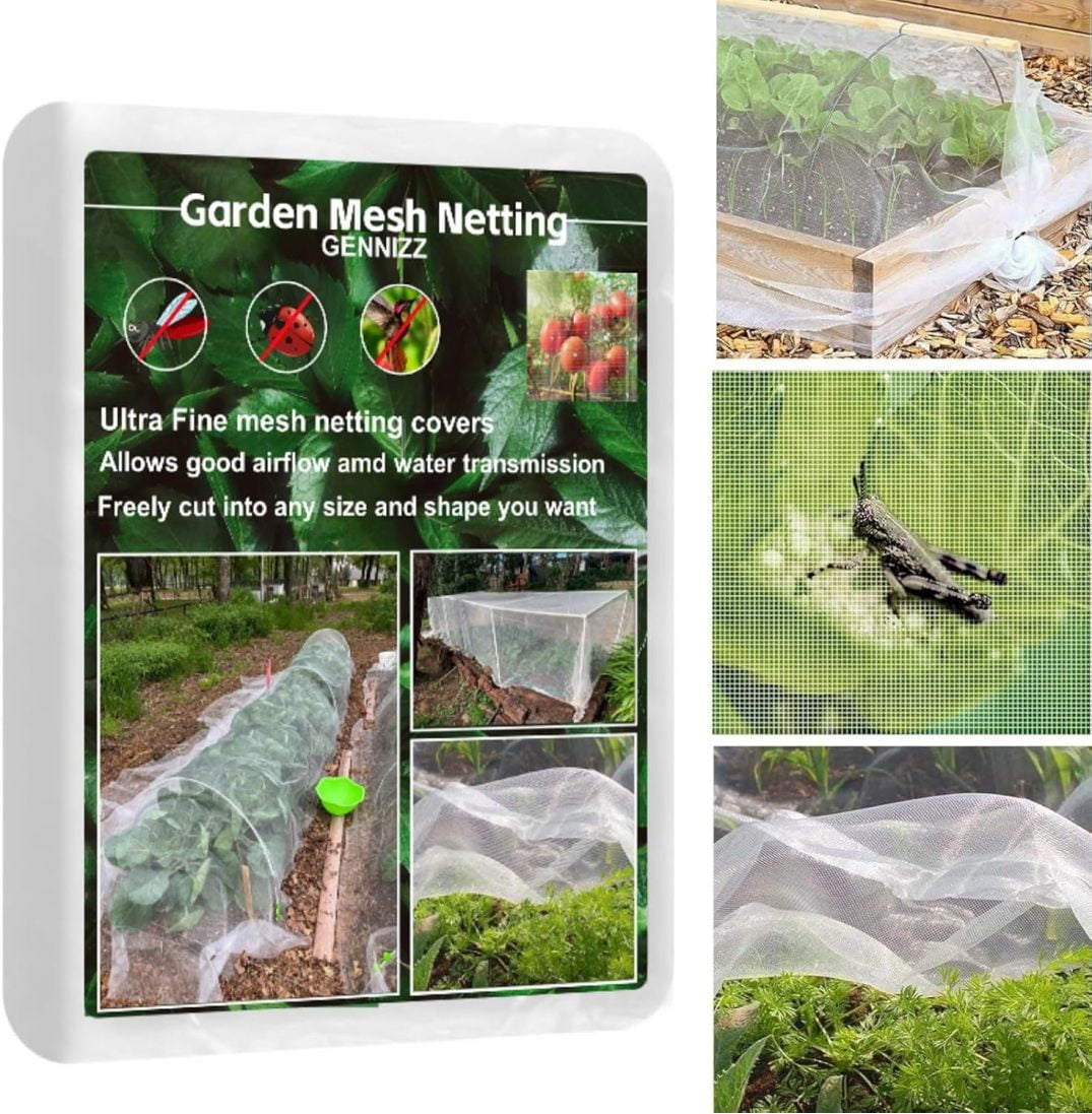 Garden Mesh Netting Pest Barrier 10 X 100FT, QATZ Ultra Fine Mesh ...