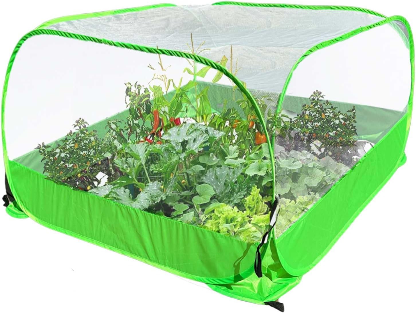 Garden Mesh Plant Enclosure Cover, Pop-up Garden Mesh Plant Cover for ...