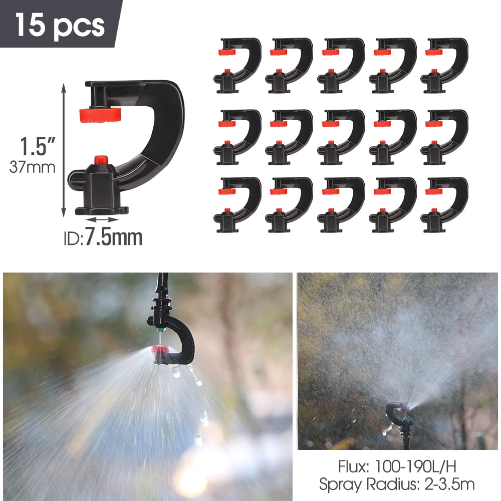 Garden Micro Irrigation Sprinklers Lawn Farm Greenhouse Watering System ...