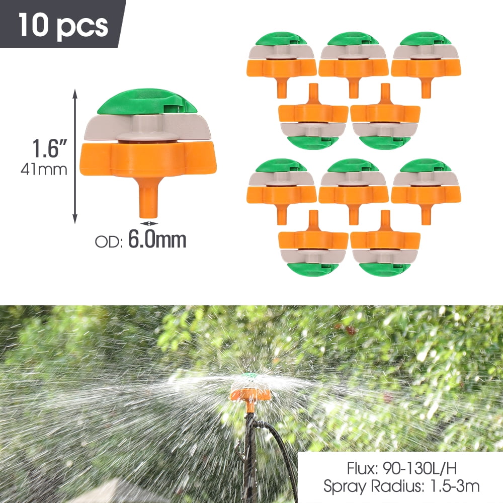 Garden Micro Irrigation Sprinklers Lawn Farm Greenhouse Watering System ...