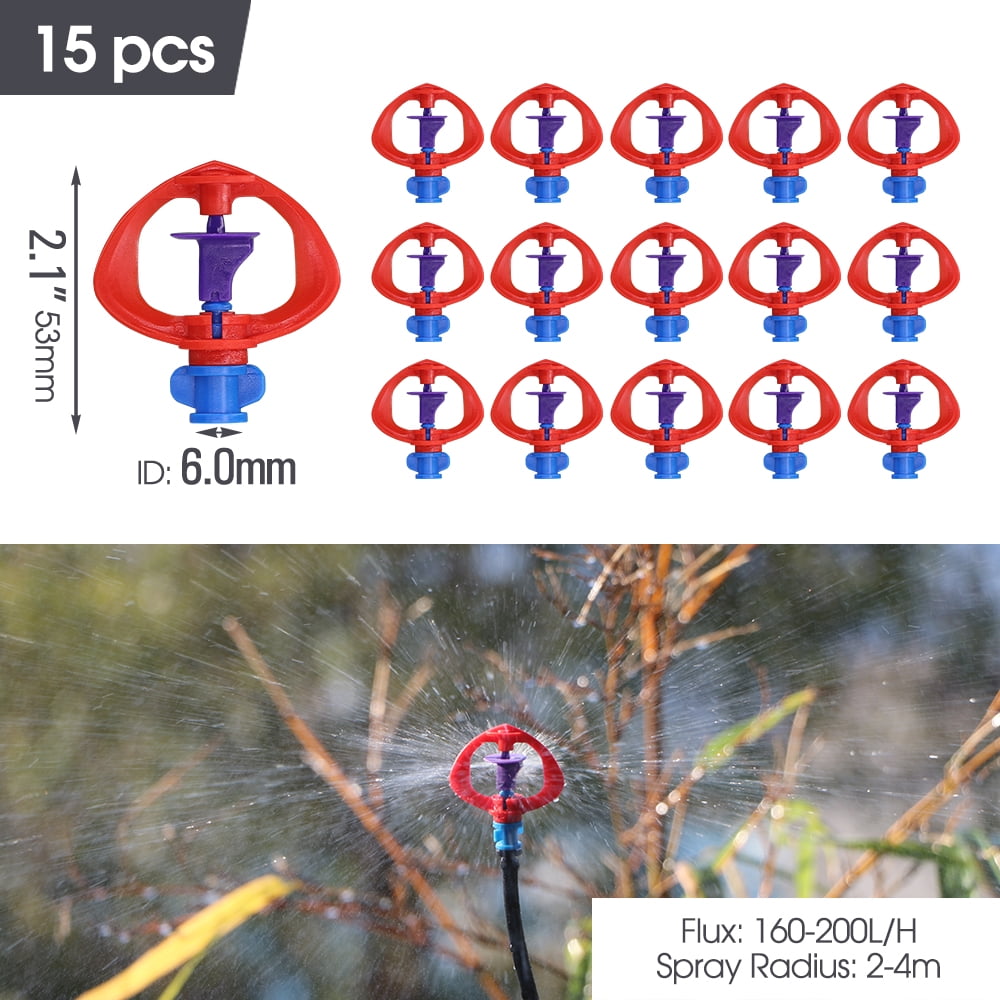 Garden Micro Irrigation Sprinklers Lawn Farm Greenhouse Watering System ...