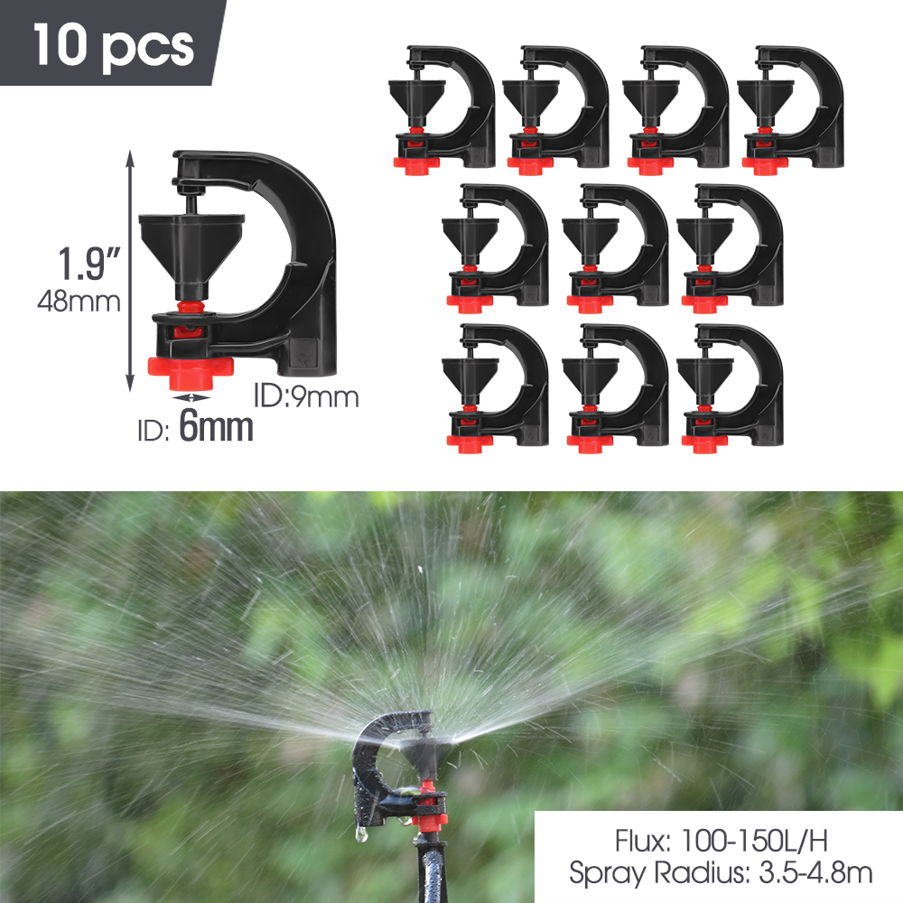 Garden Micro Irrigation Sprinklers Lawn Farm Greenhouse Watering System ...