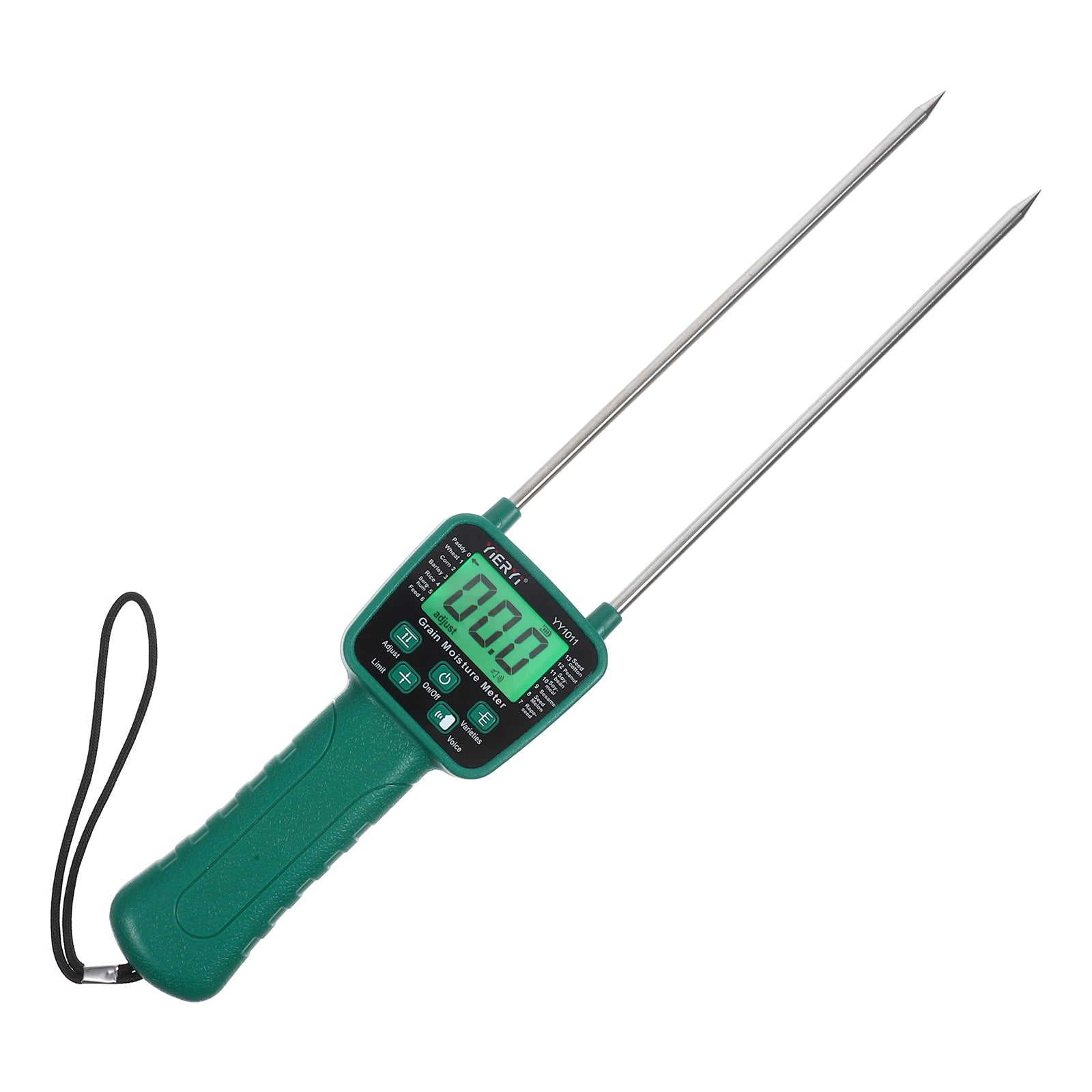 Garden Moisture Meter Digital Grain Sensor Hay Humidity Green - Walmart.com
