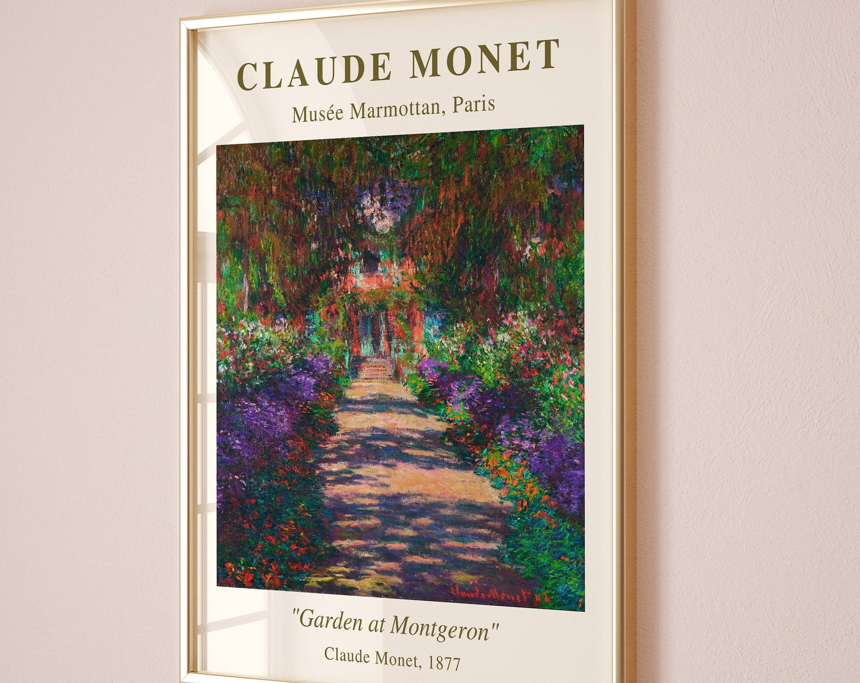 Garden at Montgeron Claude Monet Exhibition Poster, Monet Exhibition ...