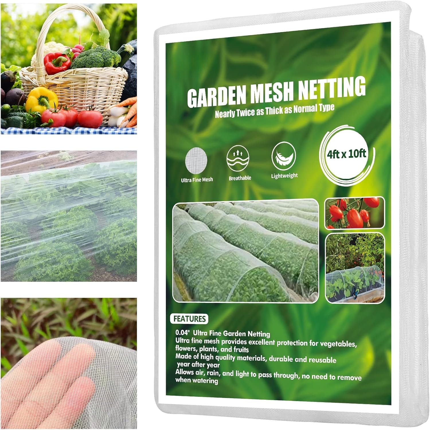 Garden Netting, Durable Ultra Fine Garden Netting, Garden Plant Cover ...