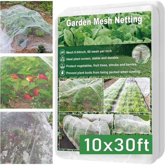 Bird Netting Garden Netting for Raised Beds 10 x 33ft Plant Netting for ...