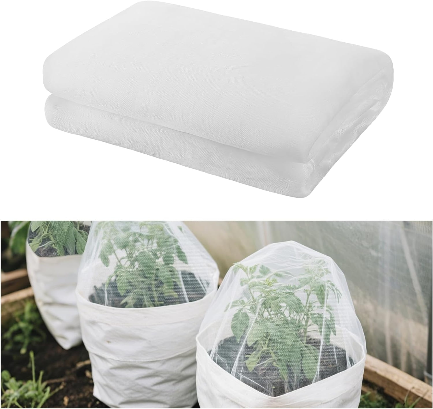 Garden Netting - Ultra Fine Mesh Plant Covers to Keep Small Animals ...