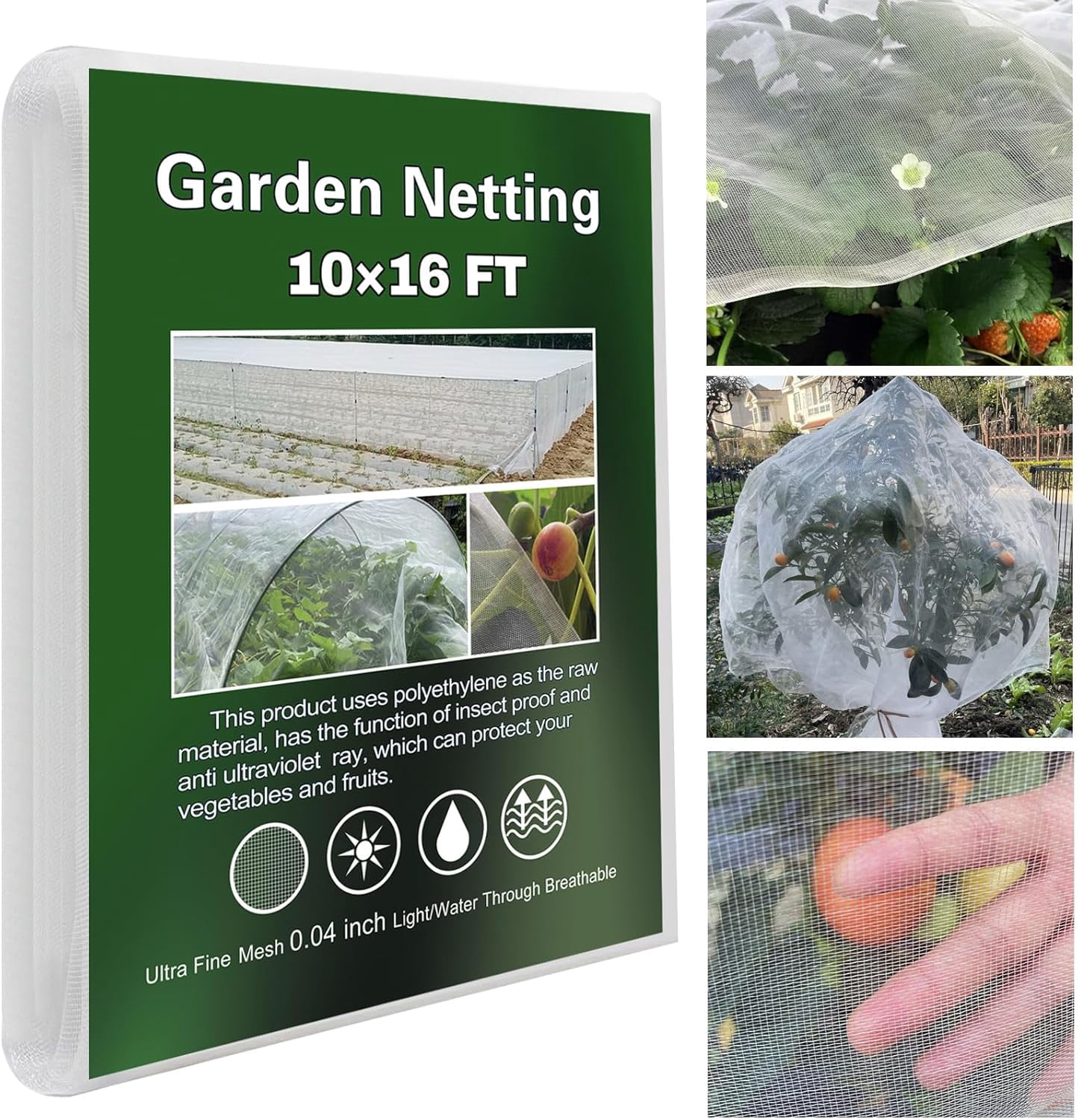 Garden Netting Ultra Fine Plant Covers, Barrier Mesh for Plant ...