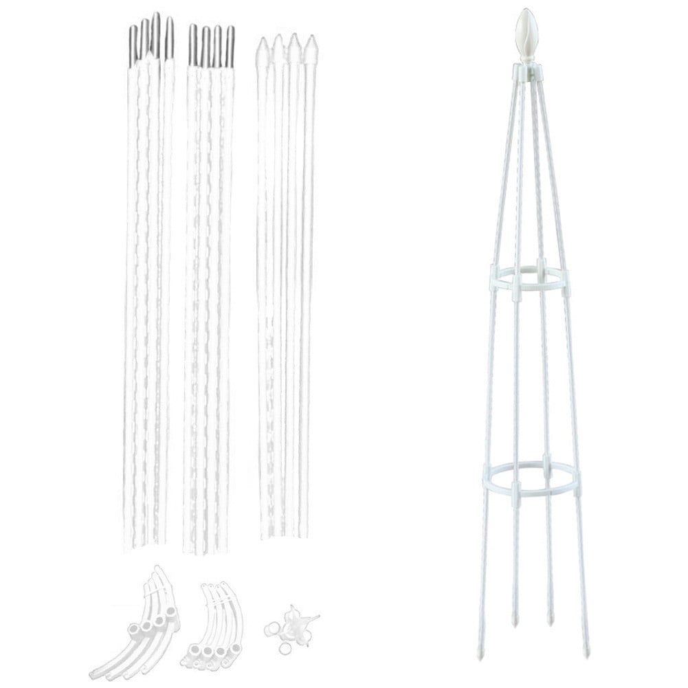 Garden Obelisk Tower Trellis Plant Support For Climbing Vines Plastic ...