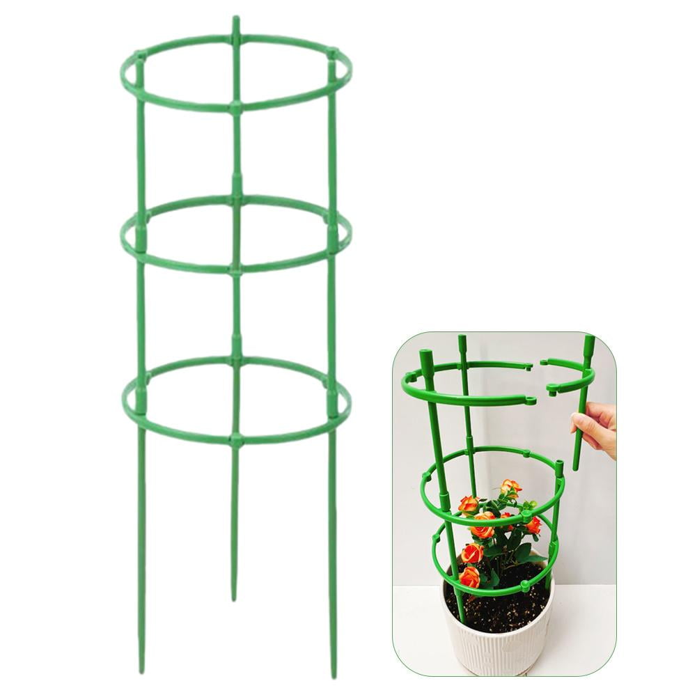 Garden Obelisk Trellis for Climbing Plants, GreenMetal Rustproof Plant ...