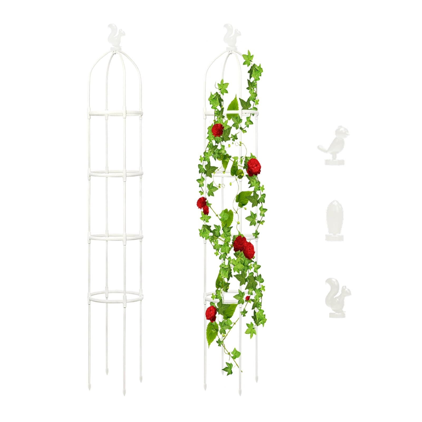 Rustproof Metal Plant Flower Trellises: Indoor Support for Climbing ...