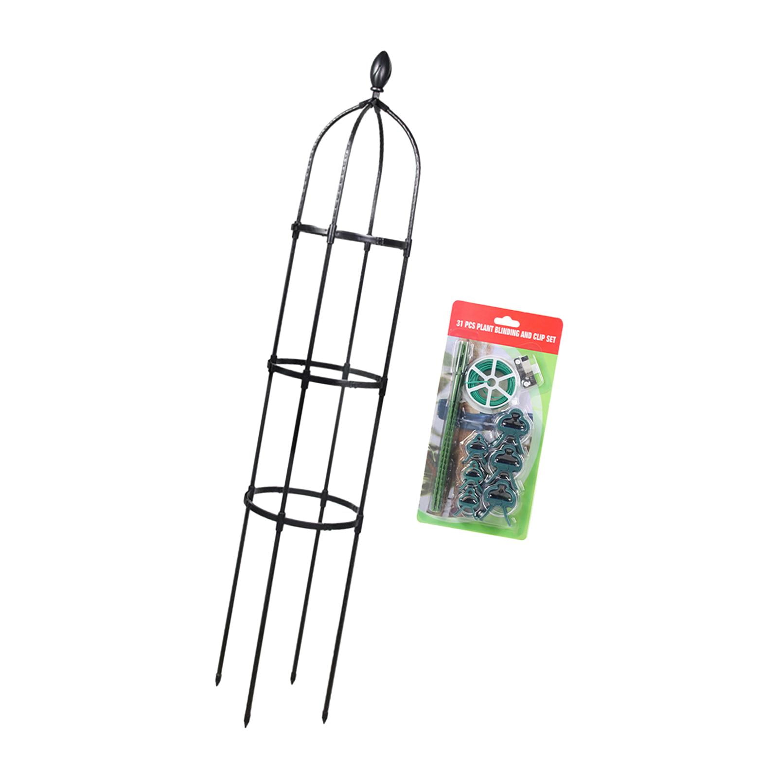 Garden Obelisk Trellis Plant Support Cages Flower Stand Decorative ...