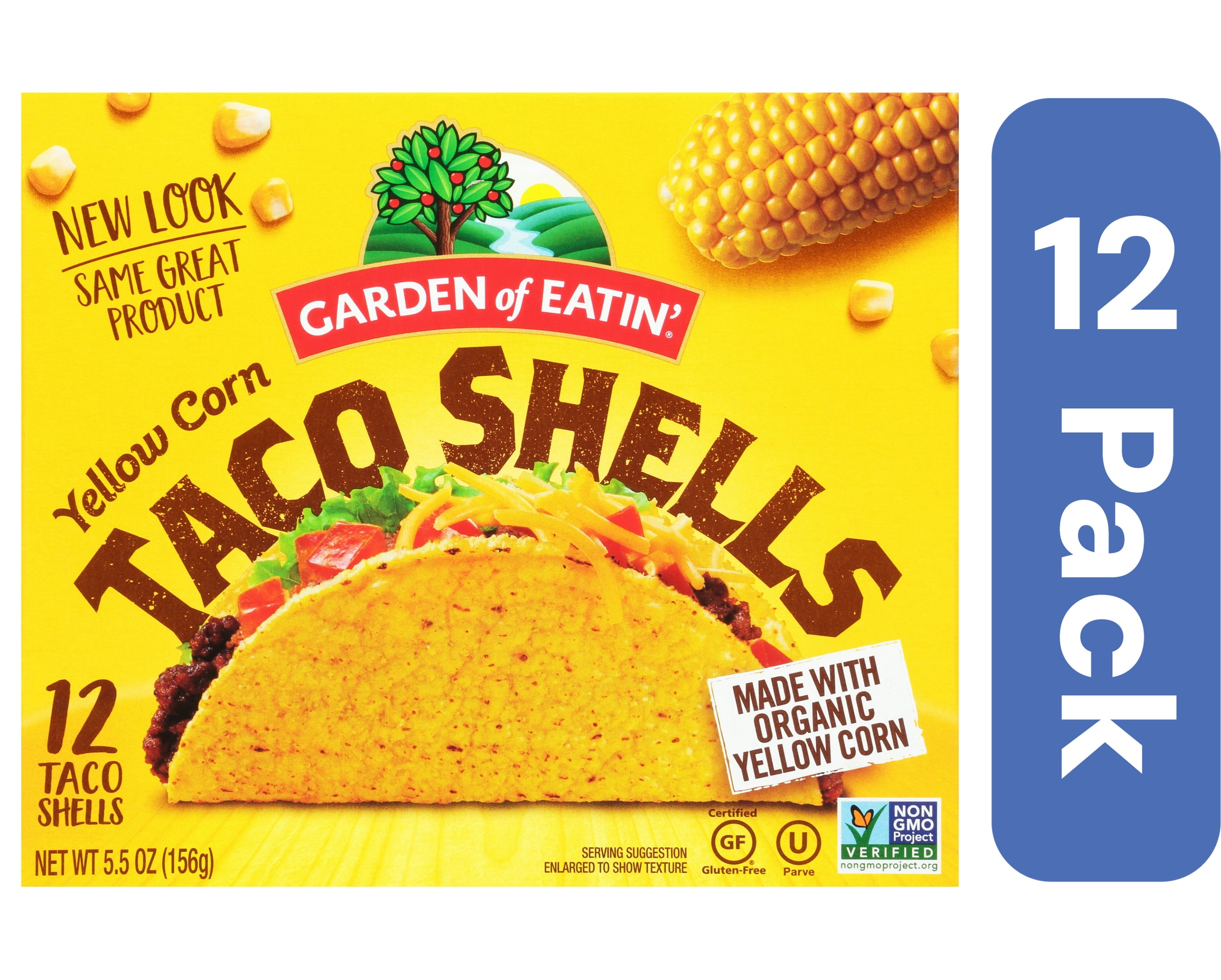 Garden Of Eatin' Yellow Taco Shells 5.5 oz (Pack Of 12) - Walmart.com