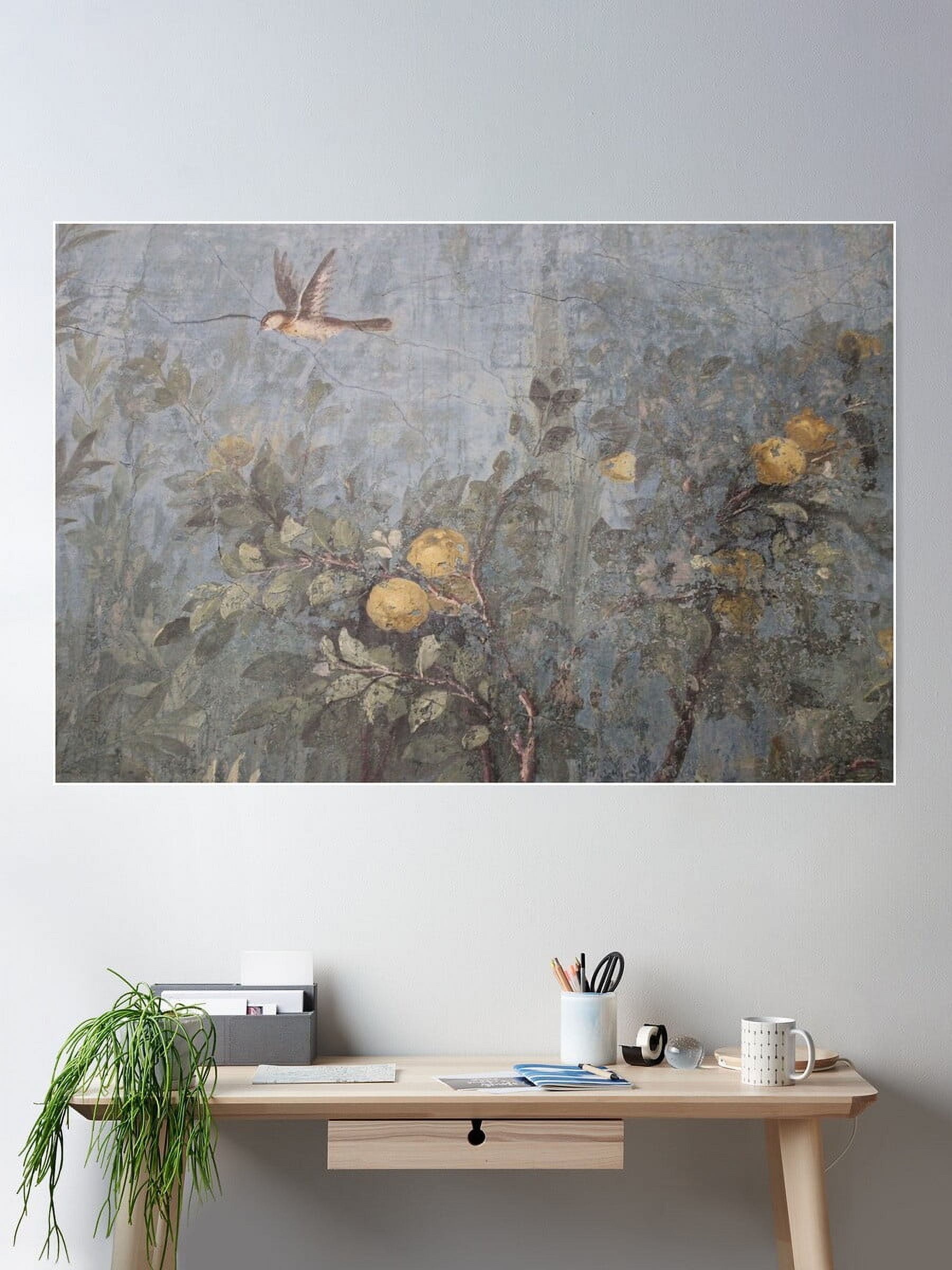 Garden Of Livia - Prima Porta - Apple Tree And Bird Poster Wall Art ...