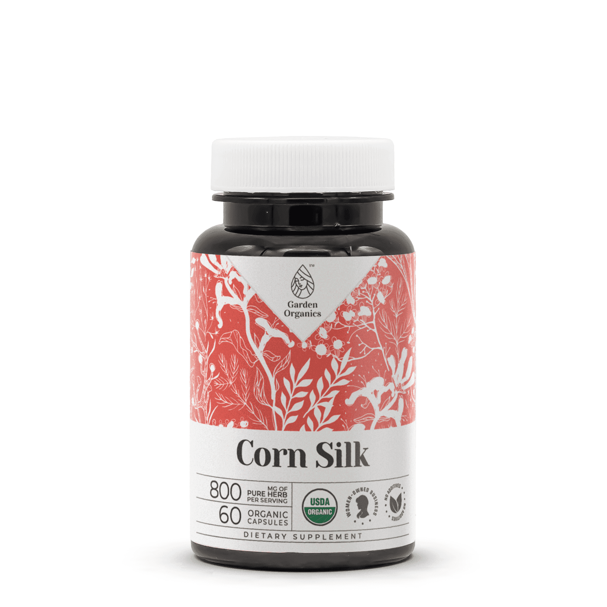 Garden Organics Corn Silk Capsules, Natural Herbal Supplement for ...