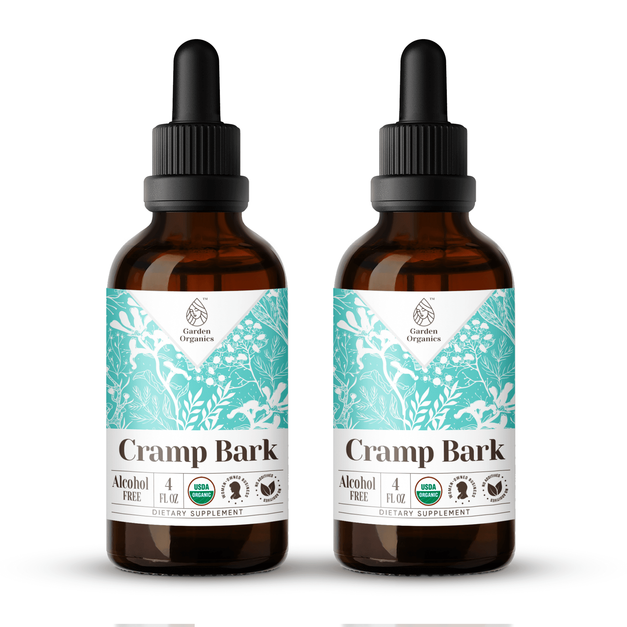 Garden Organics Cramp Bark Tincture Alcohol-FREE Extract, Cramp Bark ...