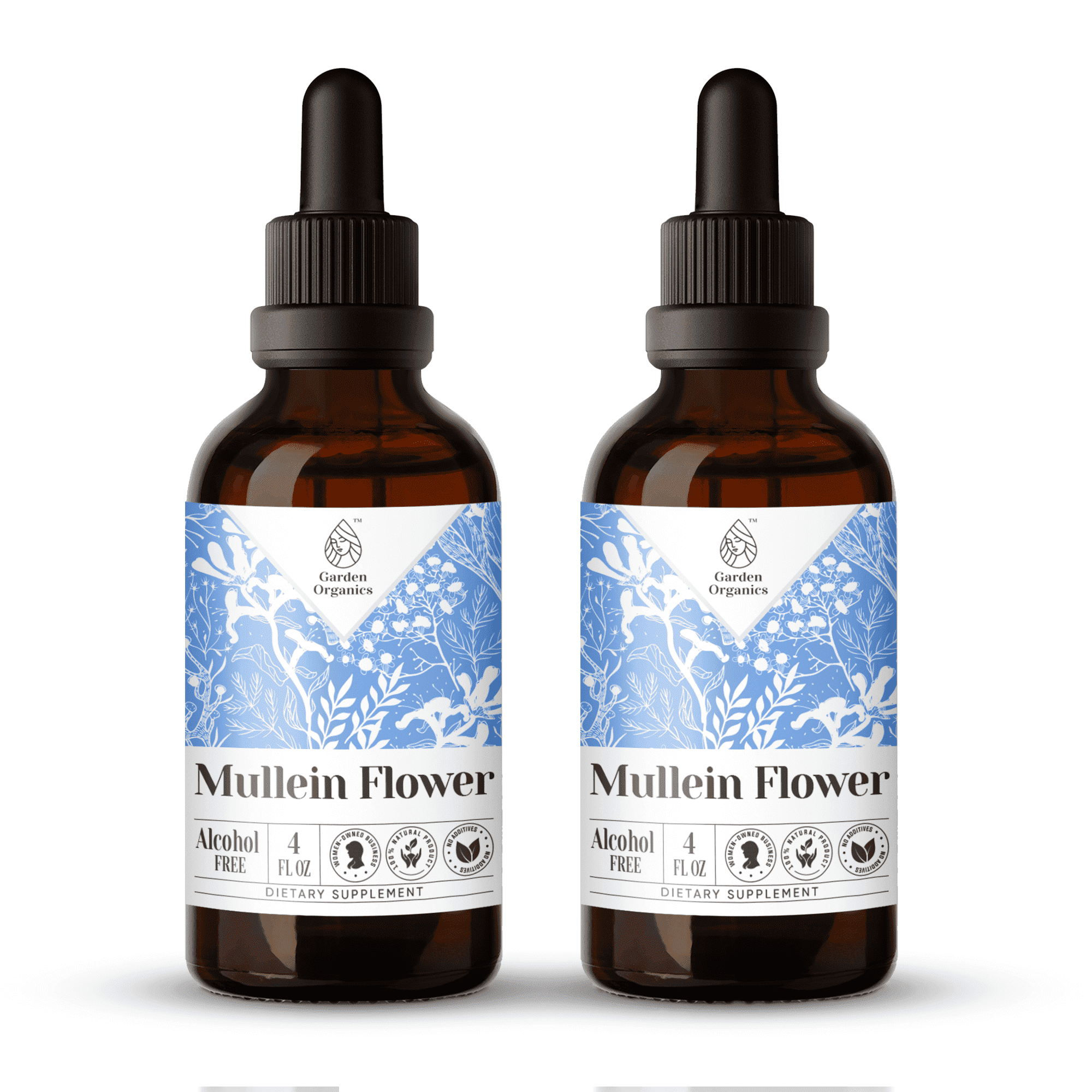 Garden Organics Mullein Flower Extract, Natural Herbal Supplement ...