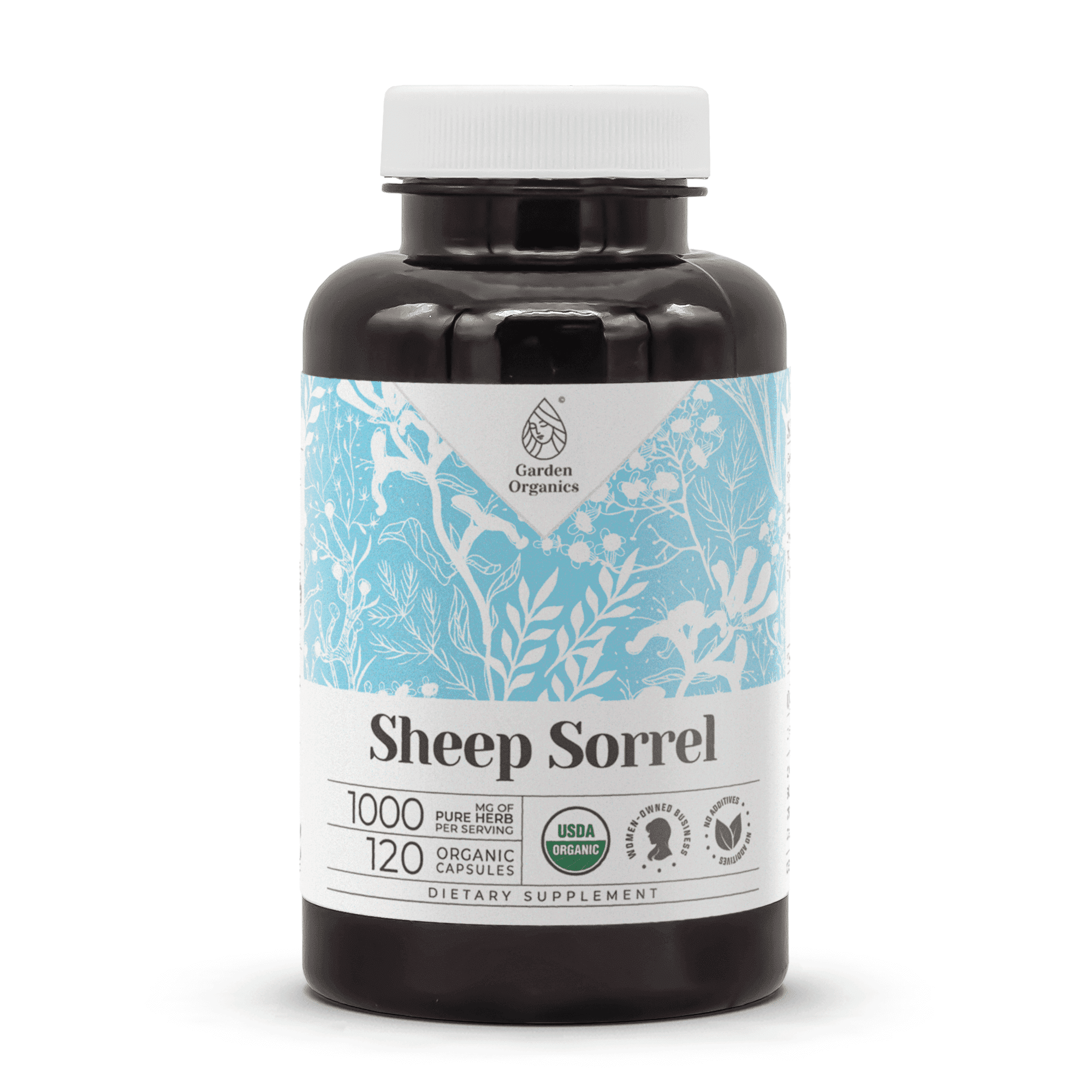 Garden Organics Sheep Sorrel Capsules, Natural Herbal Supplement for ...