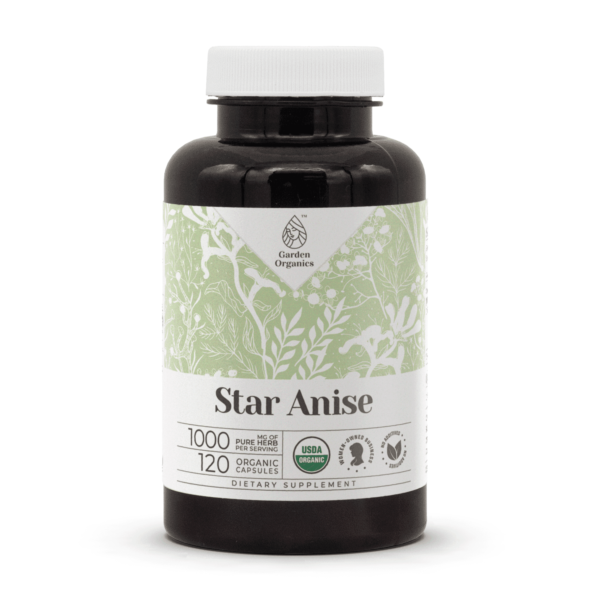 Garden Organics Star Anise Capsules, Natural Herbal Supplement for ...