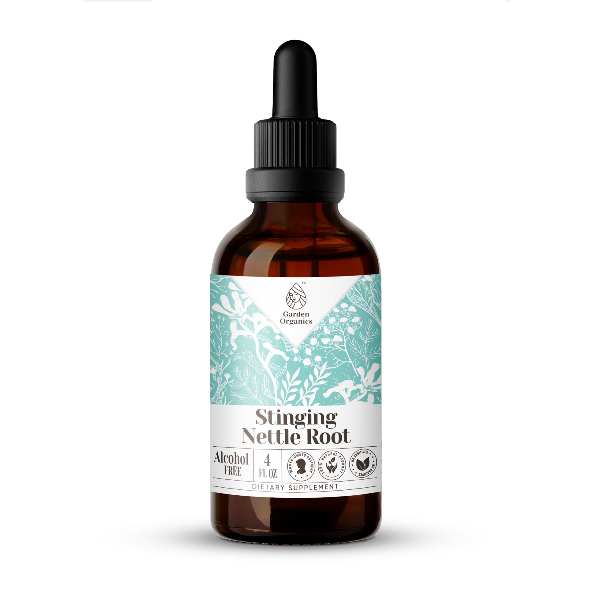 Garden Organics Stinging Nettle Root Tincture Alcohol-FREE Extract ...