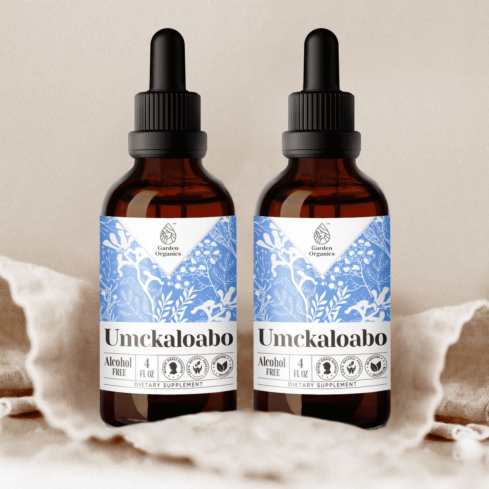 Garden Organics Umckaloabo Tincture Alcohol-FREE Extract, Wildcrafted ...