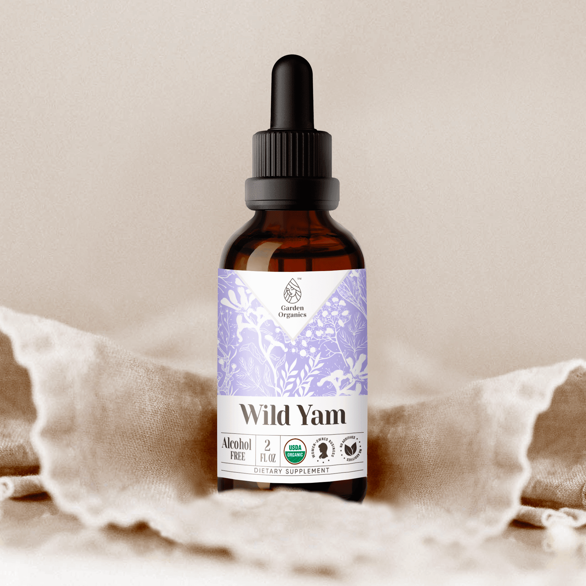 Garden Organics Wild Yam Tincture Alcohol-FREE Organic Wild Yam ...