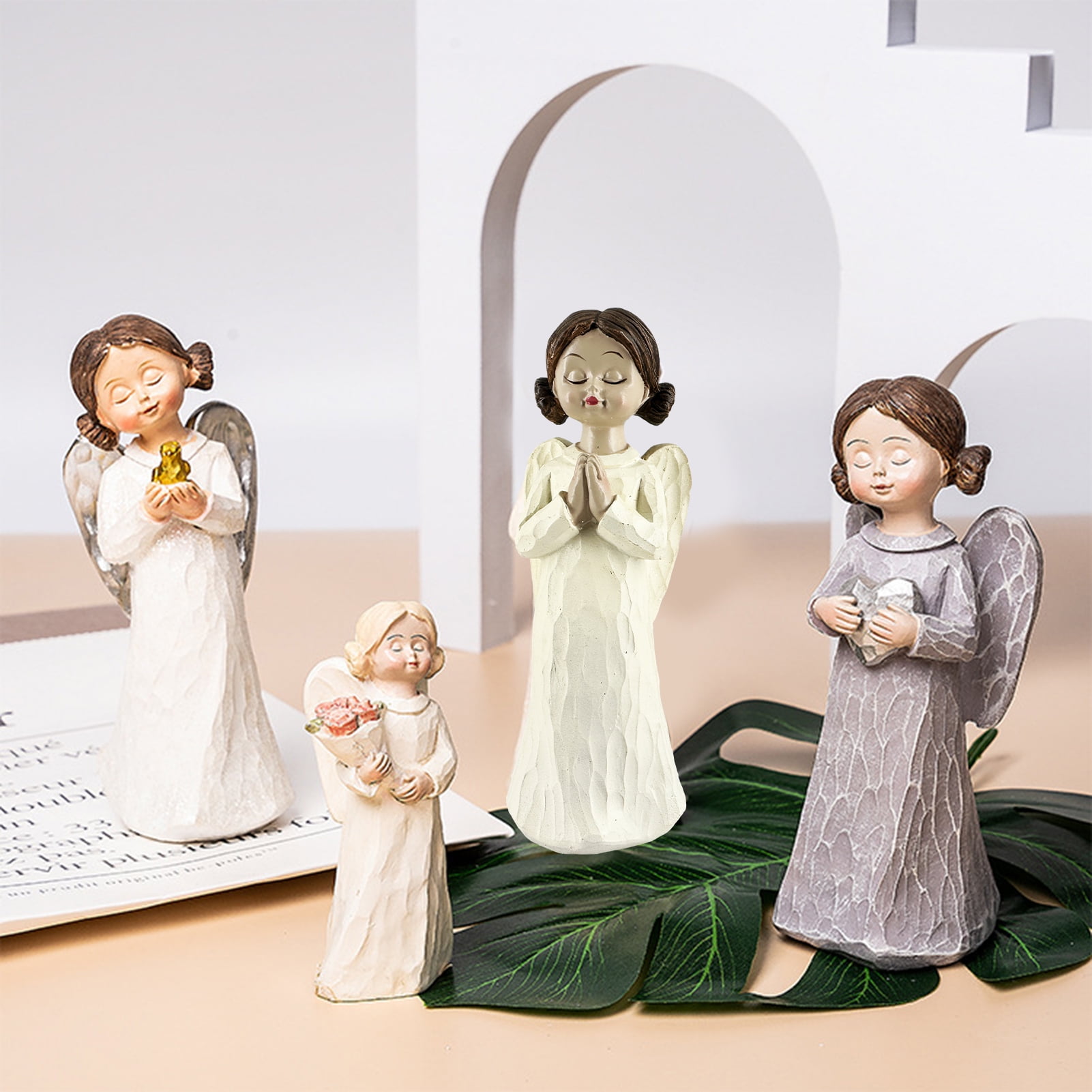 Garden Ornaments Angel Elf Resin Crafts Fine Workmanship Good Luck ...