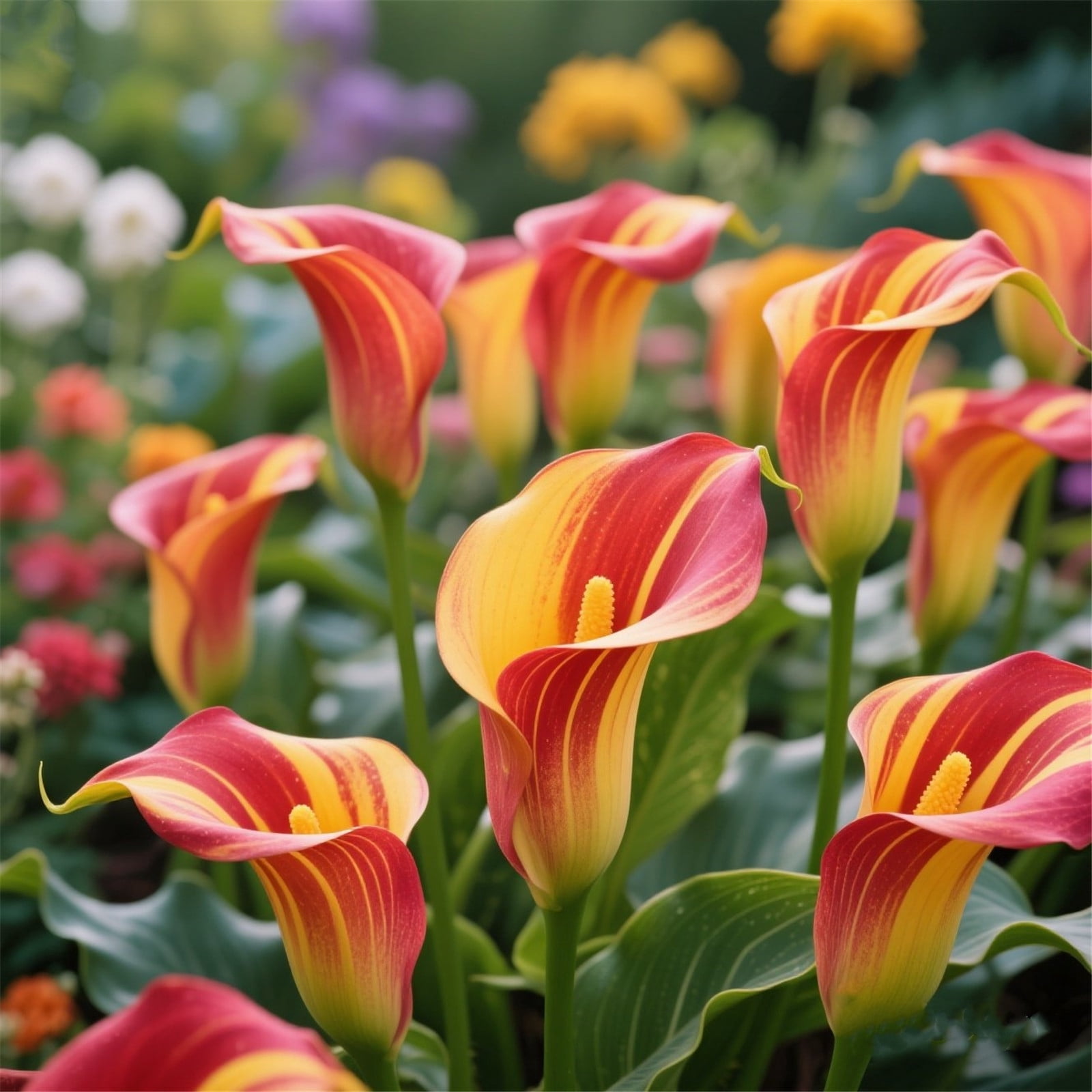 Garden Ornaments-/[Calla lily Mix]-Large Surprising Indoor and Outdoor ...