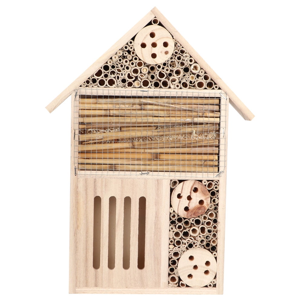 Garden Outdoor Wooden Insect Bee House Wood Bug Room Shelter Nesting ...
