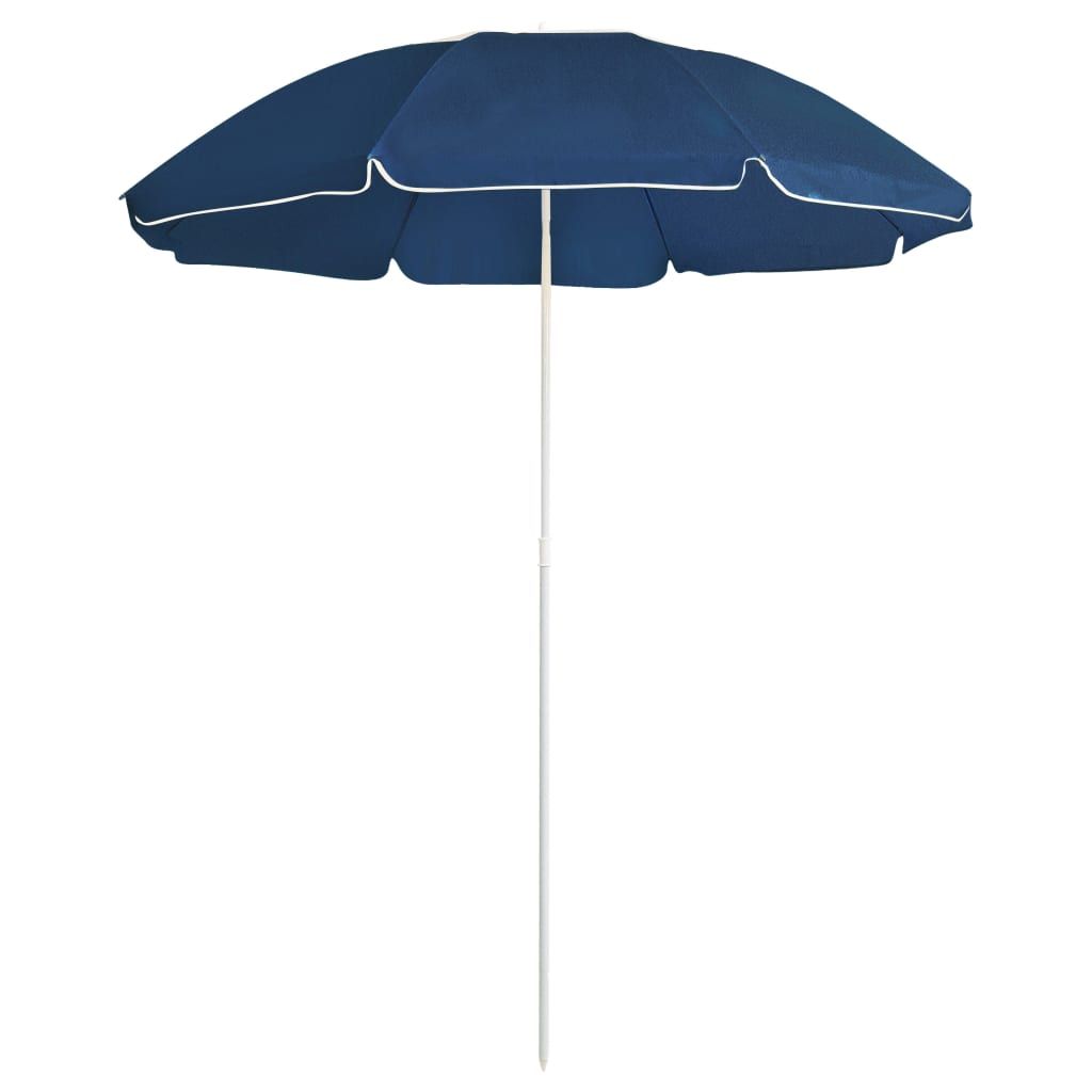 Garden Parasol with Steel Pole Blue 70.9" - Walmart.com