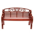 Garden Park Bench Chair Miniature Dollhouse Furniture Accessories(Brown ...