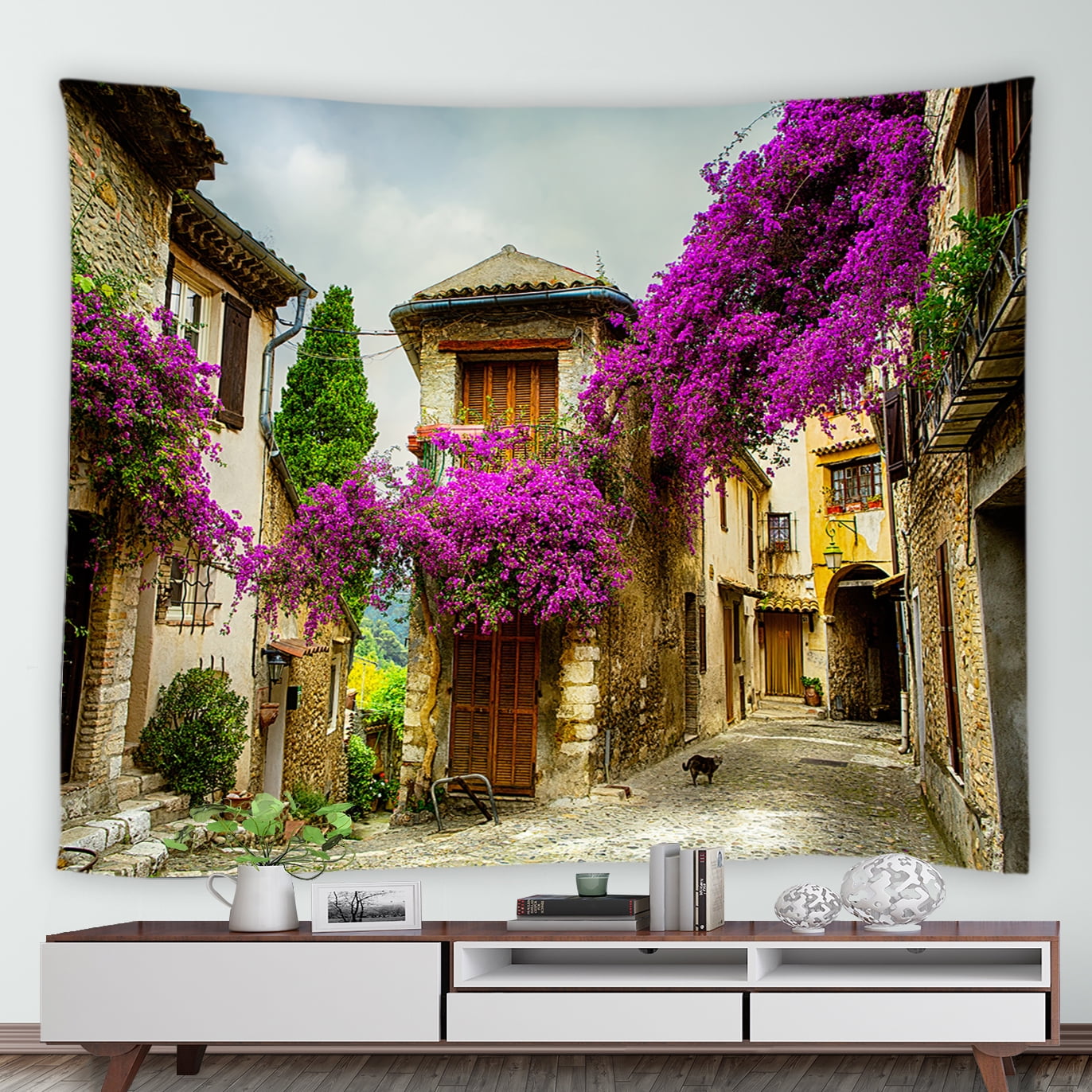 Garden Park Landscape Tapestry 3D Flower Plant Spring Nature Scenery ...